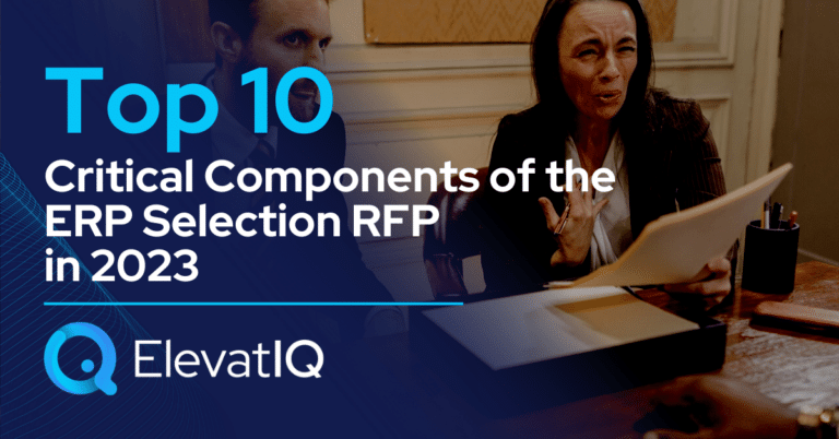 Top 10 Critical Components of the ERP Selection RFP in 2023