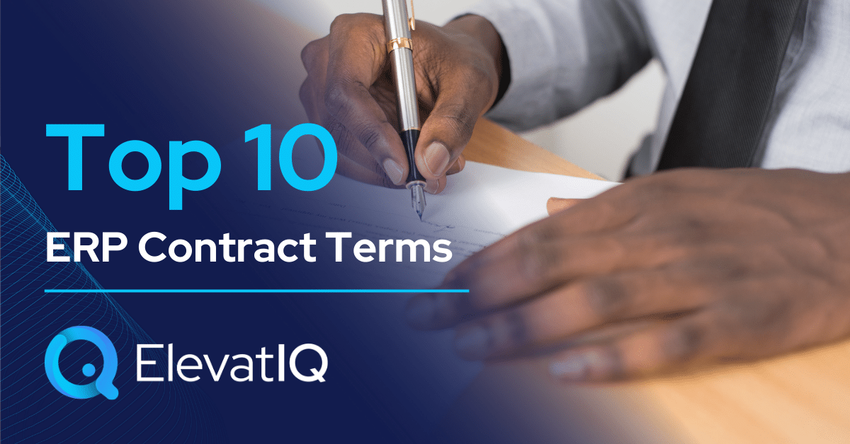 Top 10 ERP Contract Terms