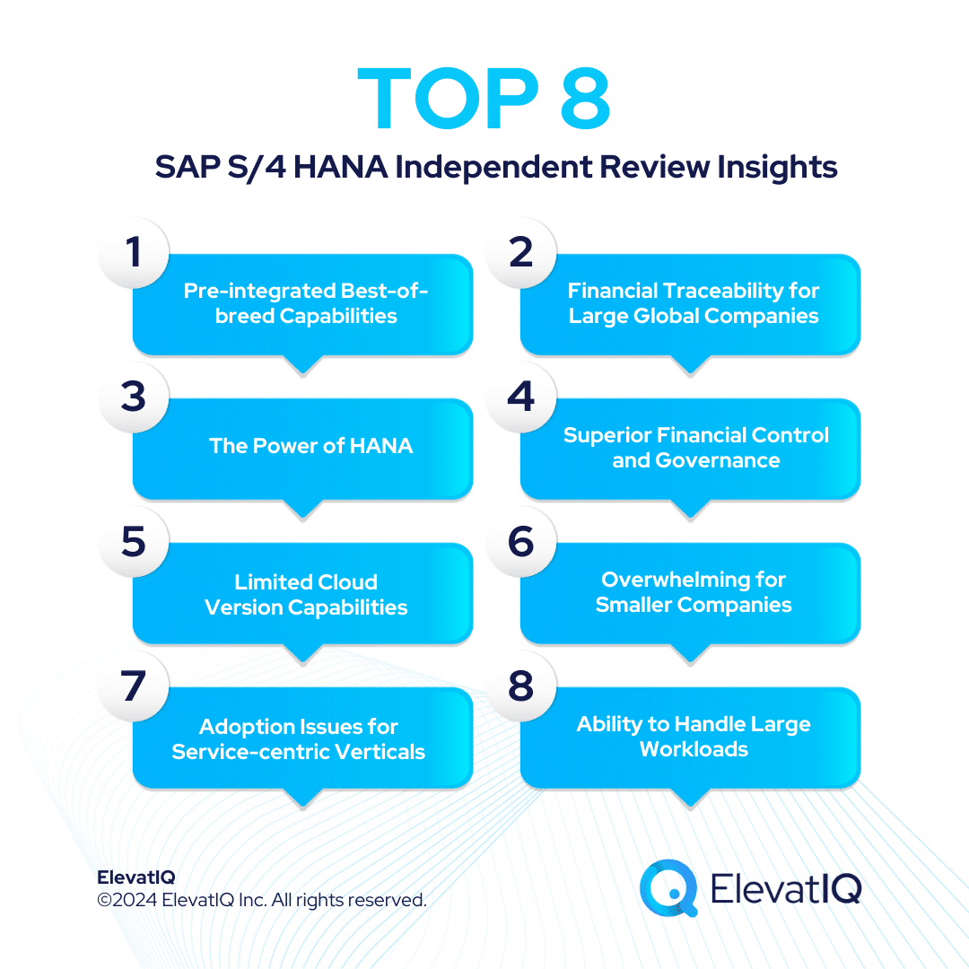 SAP S/4 HANA ERP Independent Review 2024